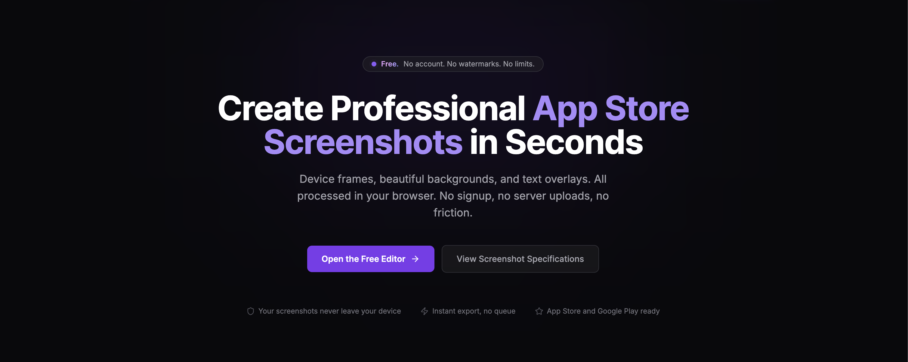 AppScreenshotsKit | Free App Store Screenshot Maker